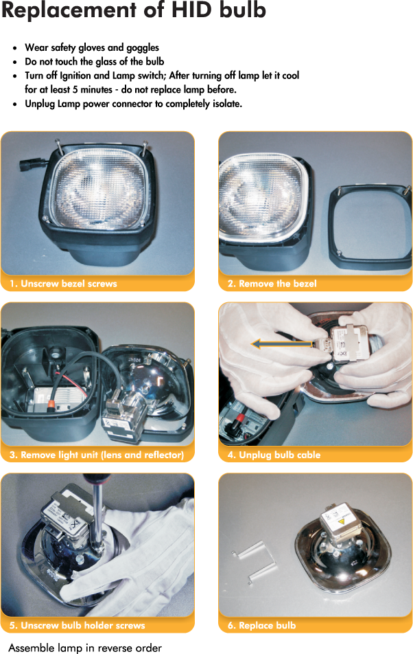 HID Lamp Bulb Change