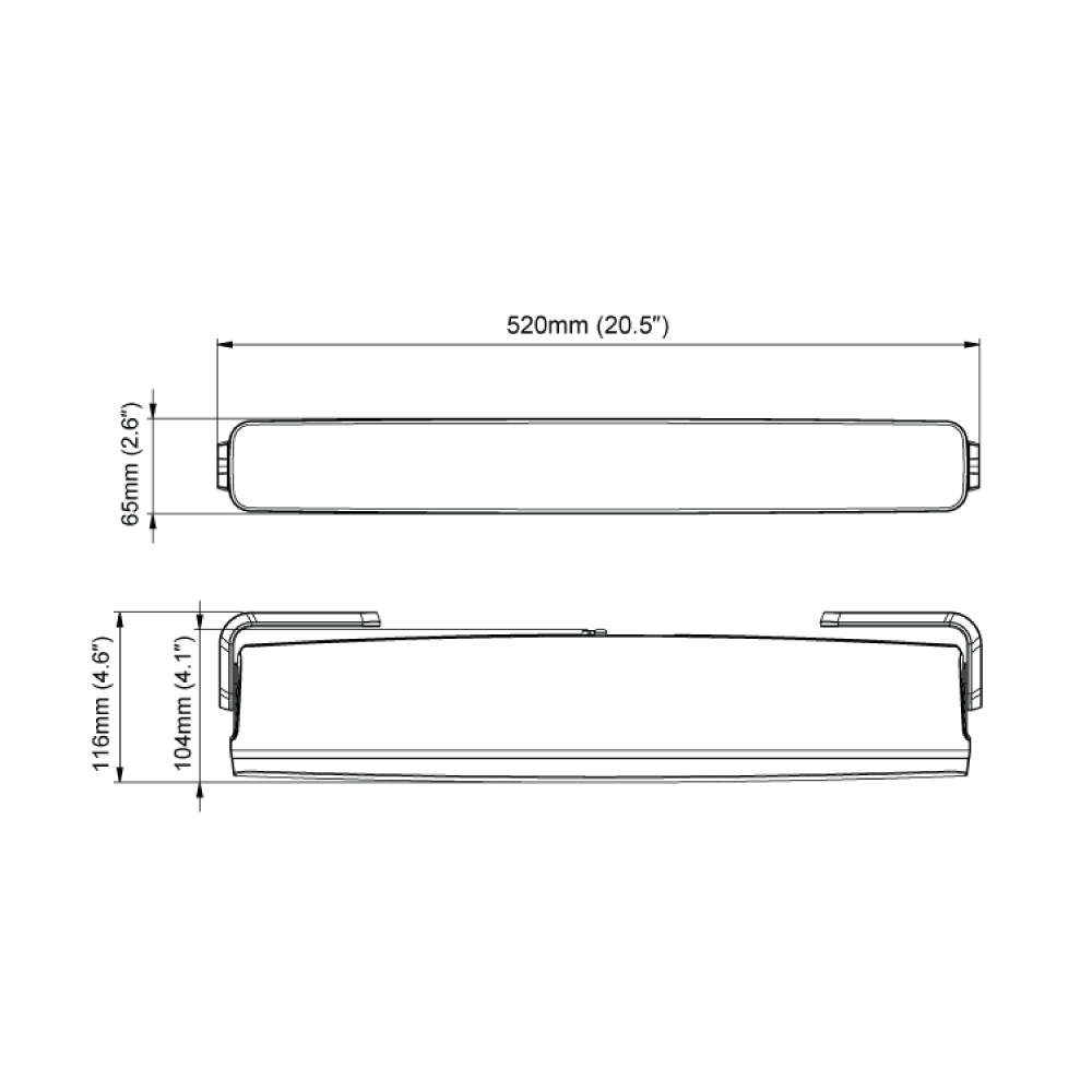 997-100B Mirage LED 12-24V 95W High Beam ECE R 112